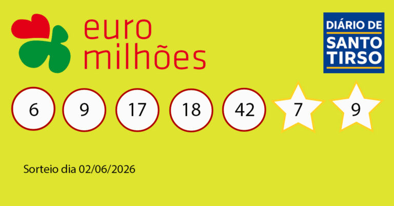 Chave Euromilhões dia 02/06/2026